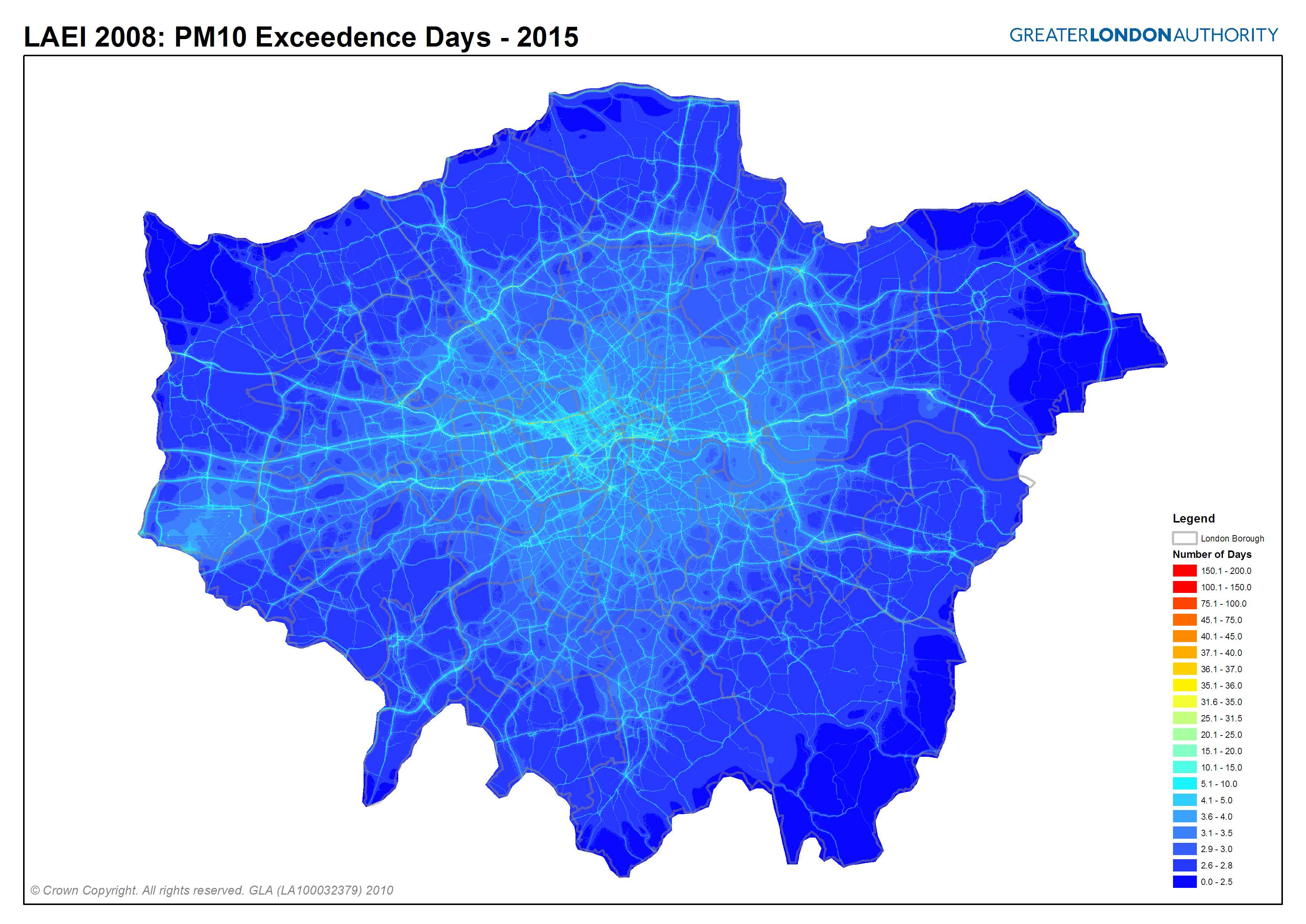 London Atmospheric Emissions Inventory (LAEI) 2008 Concentration Maps ...